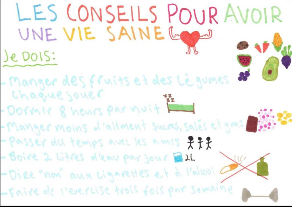 2U Healthy Living Posters in French class (by Ms Kuruc)- Pics – Mount ...